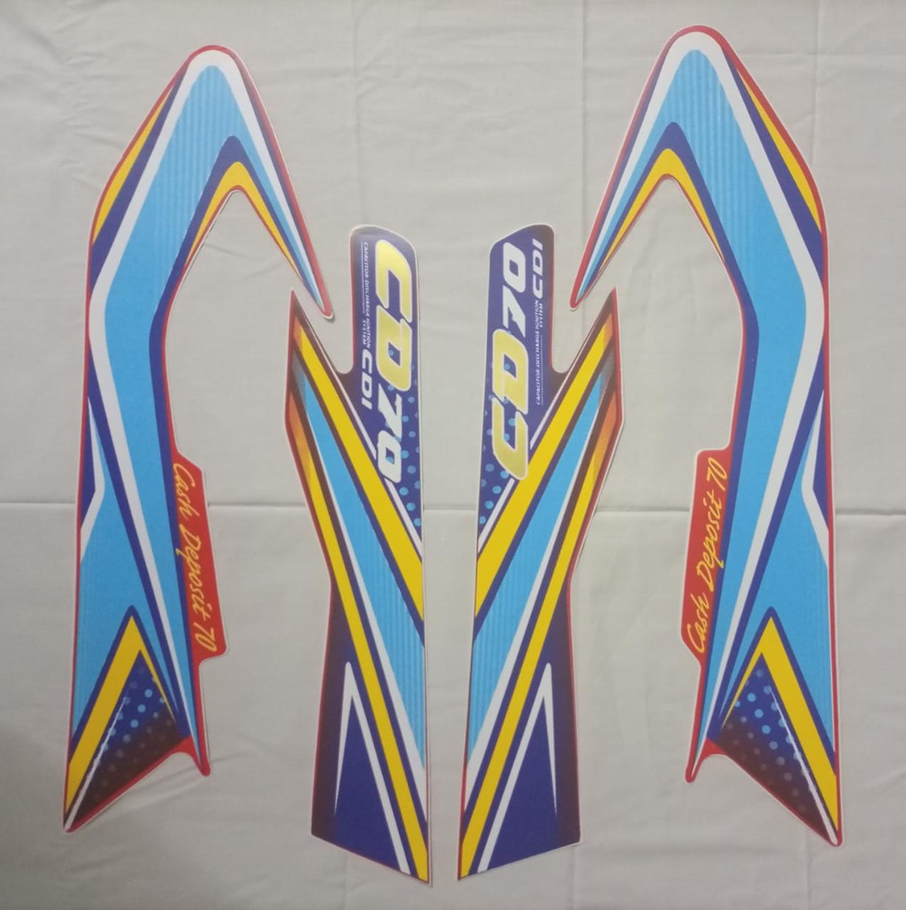 Tanki Tapa Sticker 2019 Model Honda 70 ( COMPLETE SET ) | Daraz.pk