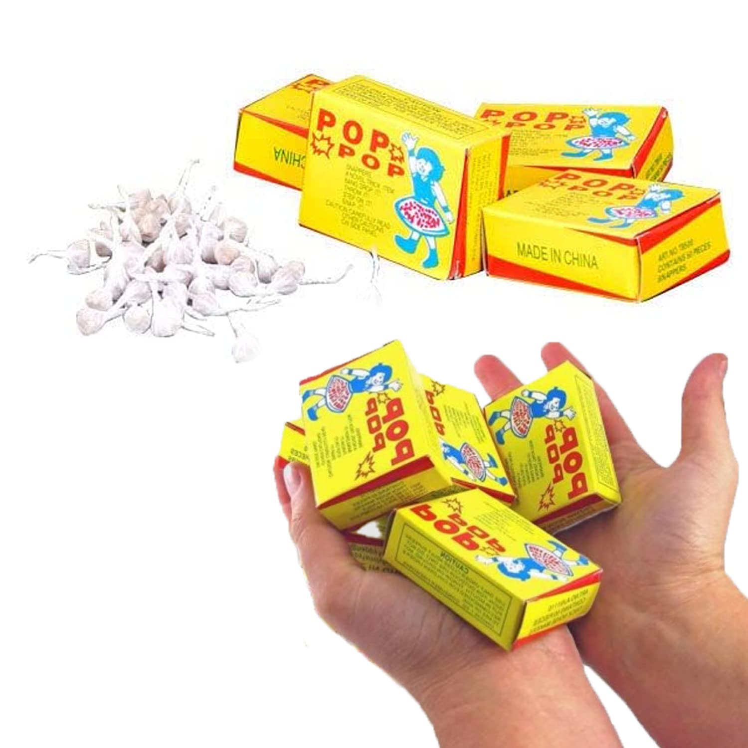 Pop Crackers & Pop Pop Snappers Fireworks for kids - Each box have 50 ...