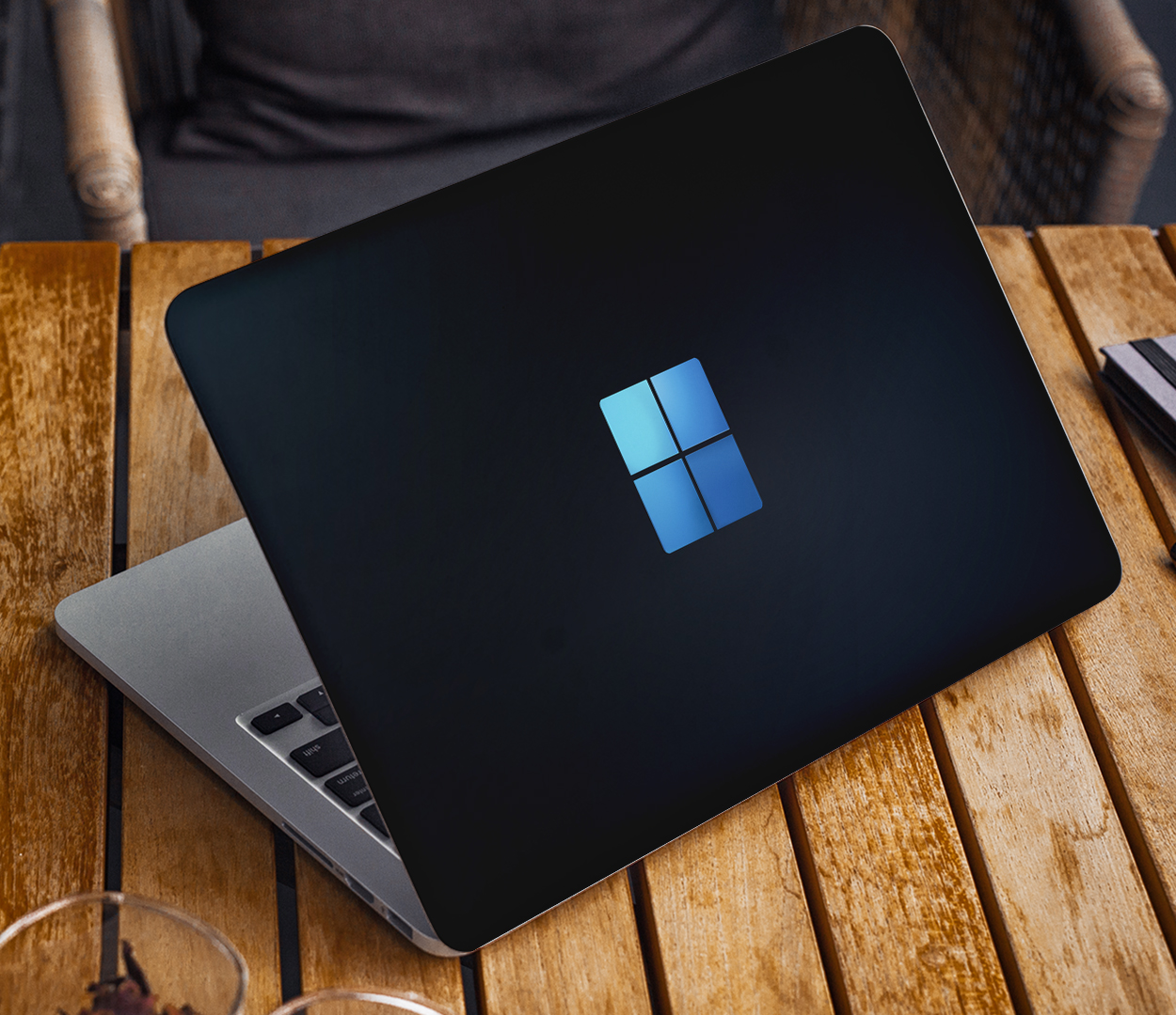 windows 11 logo minimal laptop back vinyl skin sticker 12 13 14 15 15.6 ...