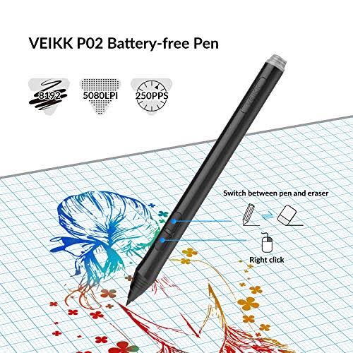 VEIKK Graphic Tablet Pen P02 Stylus for Digital Drawing Tablet | Daraz.pk