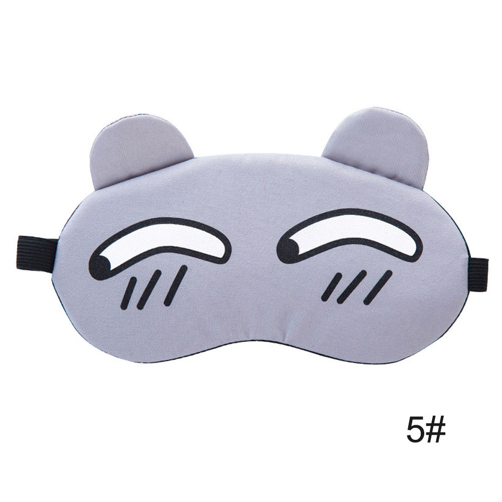 JM Cartoon Expression Eye Mask Funny Sleeping Mask Cover Travel Relax ...