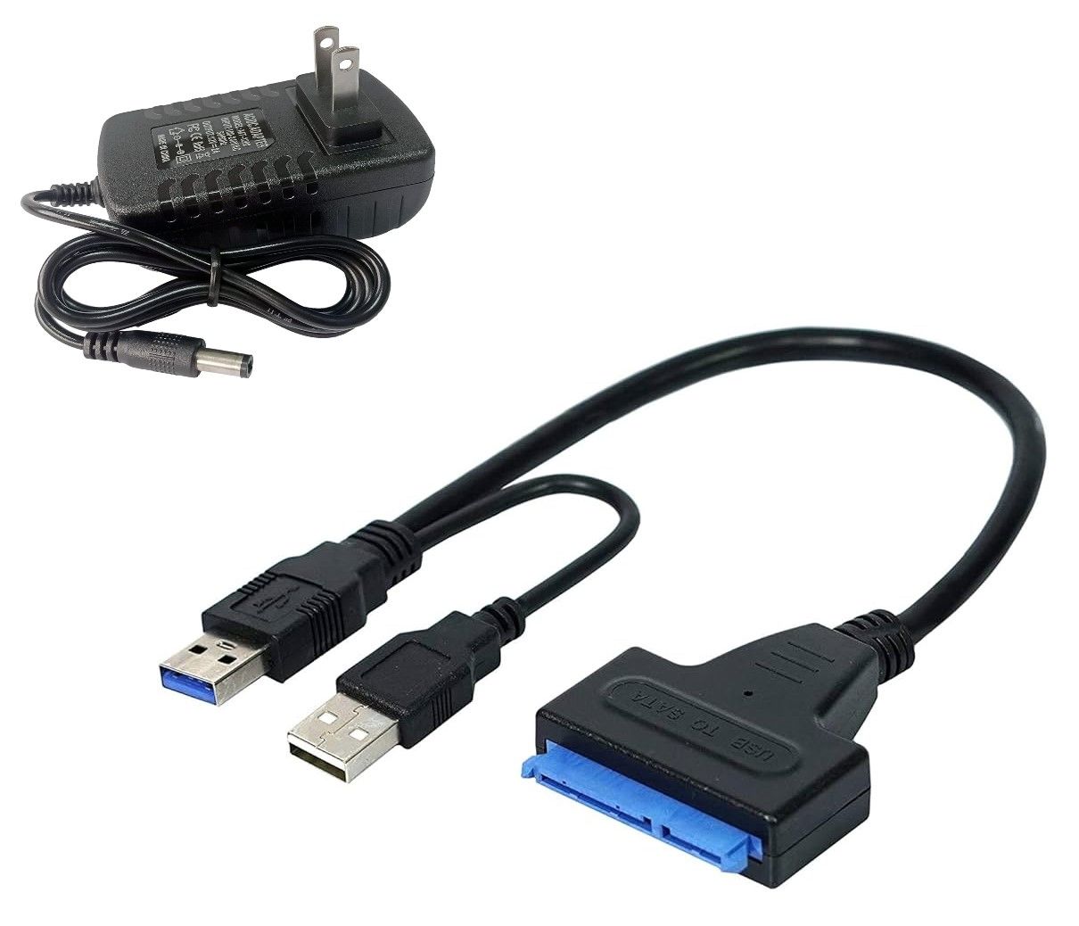 SATA III Dual USB 3.0 Cable USB 3.0 to SATA Cable with 22 Pin Sata to ...