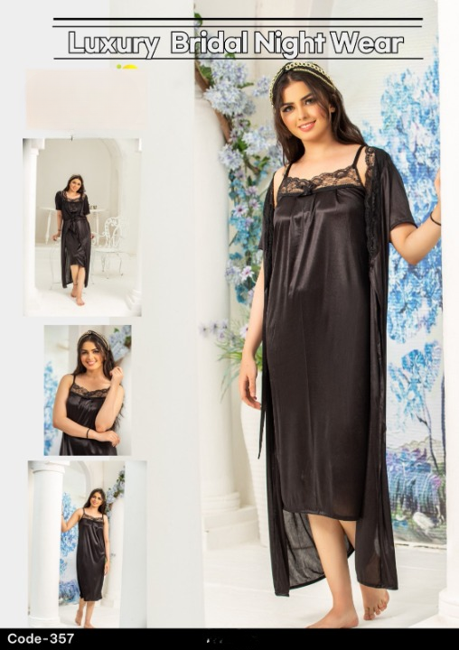 Sexy 2-Piece Nighty Set for Women – Gown & Inner, Bridal Nightwear ...