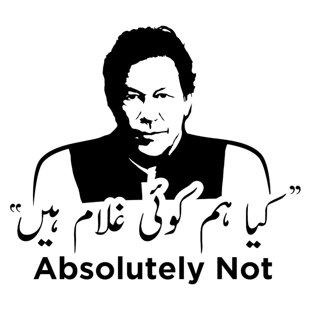Imran khan Absolutely Not Urdu plastic Reusable Stencil wall Sticker ...