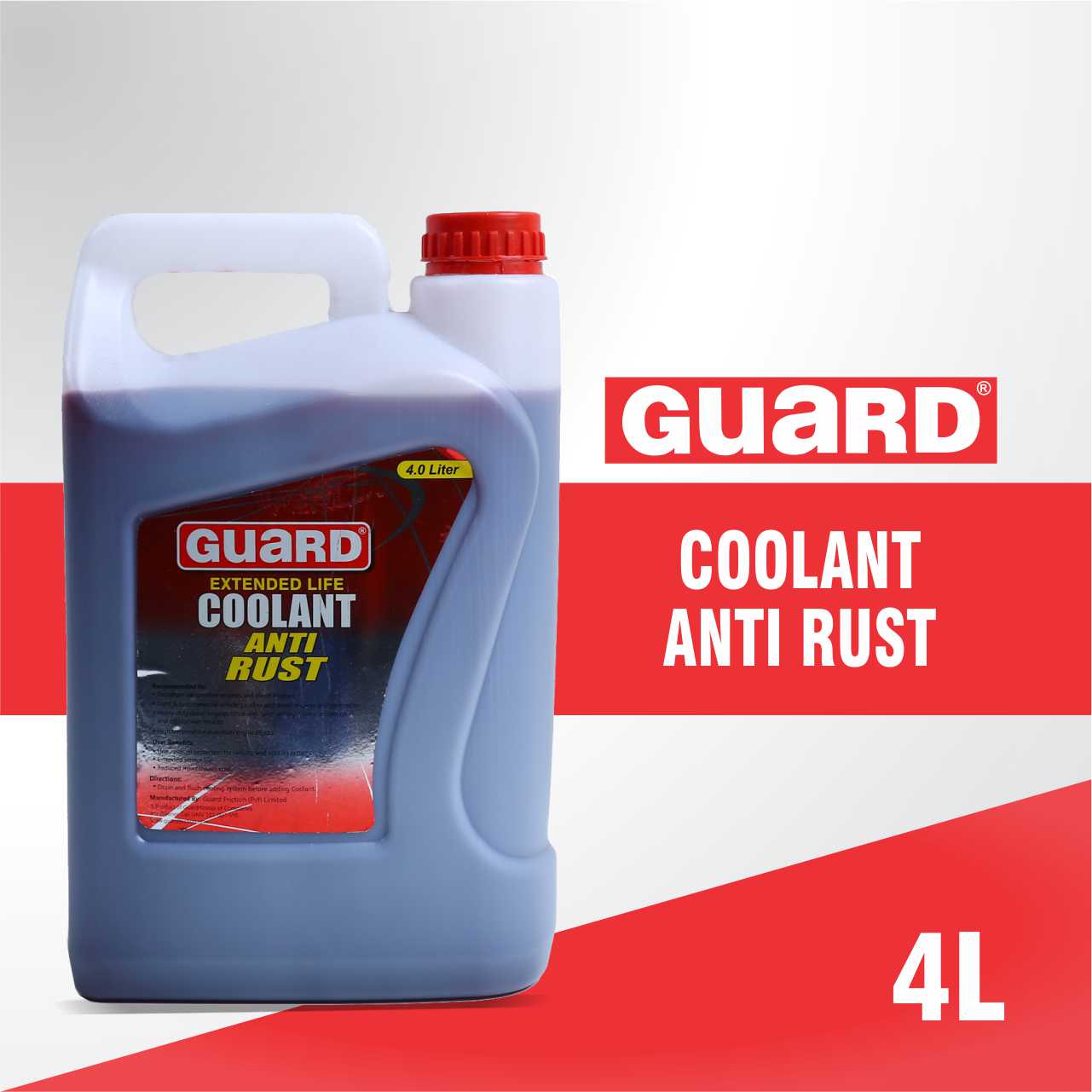 Guard Anti Rust & Anti Freeze Coolant Heavy Duty 4L (Red) | Daraz.pk