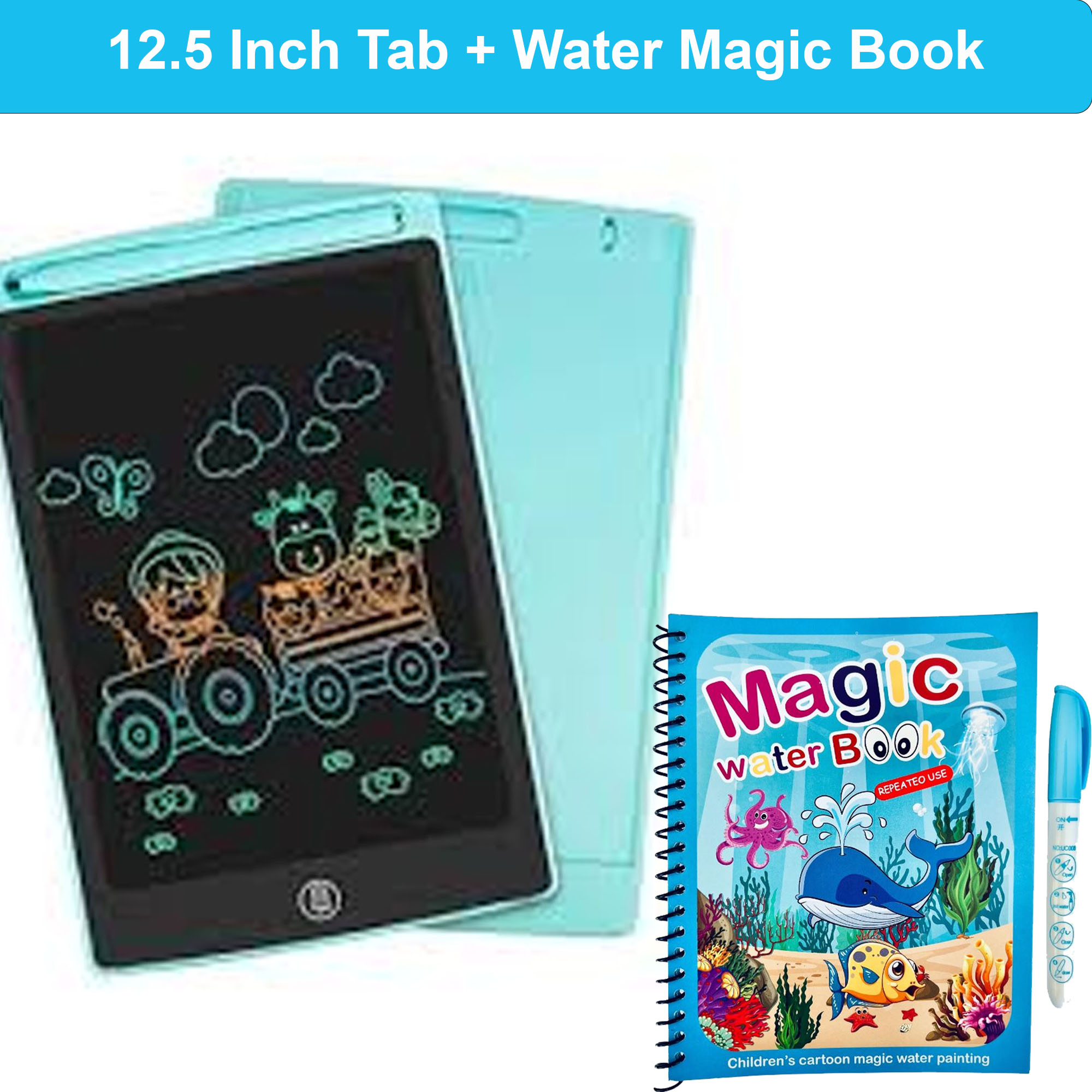 Single & Multicolor LCD Writing Tablet for Kids and Adults - Magic Book ...