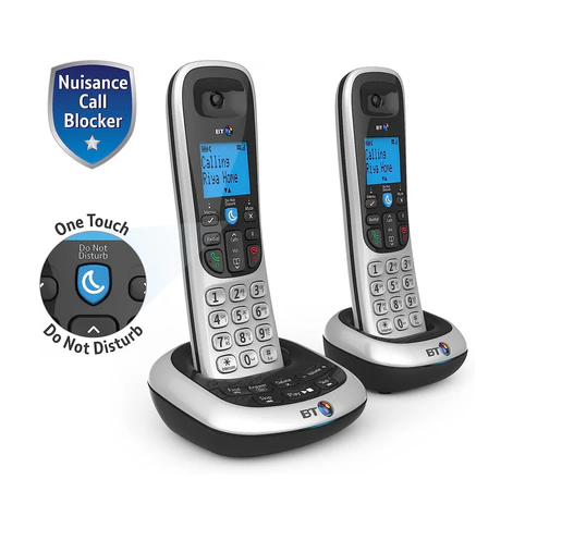 BT 2700 Dual (02 sets) PTCL Wireless landline phone plus intercom with ...