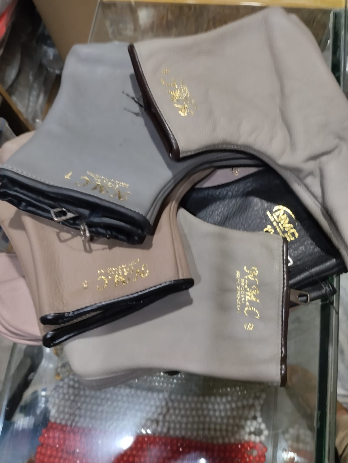 Moza 100% Genuine Leather 'A' Quality Socks Warm Fabric inside for Cold ...