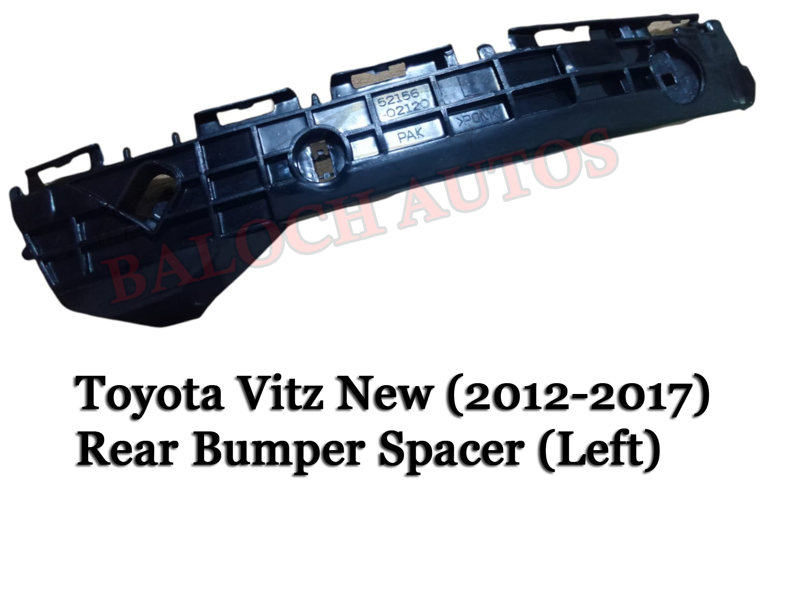 Rear Bumper Spacer for Toyota Vitz New (2012 - 2017) ( 1 Piece ) Left ...
