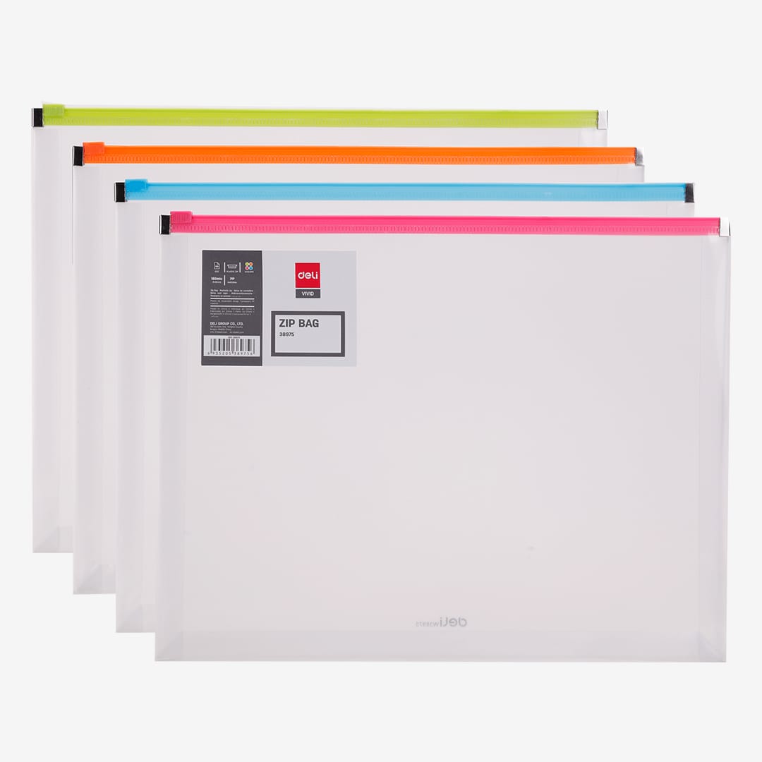 Deli Rio 38975 Zip Bag A4 Size High Quality | Daraz.pk