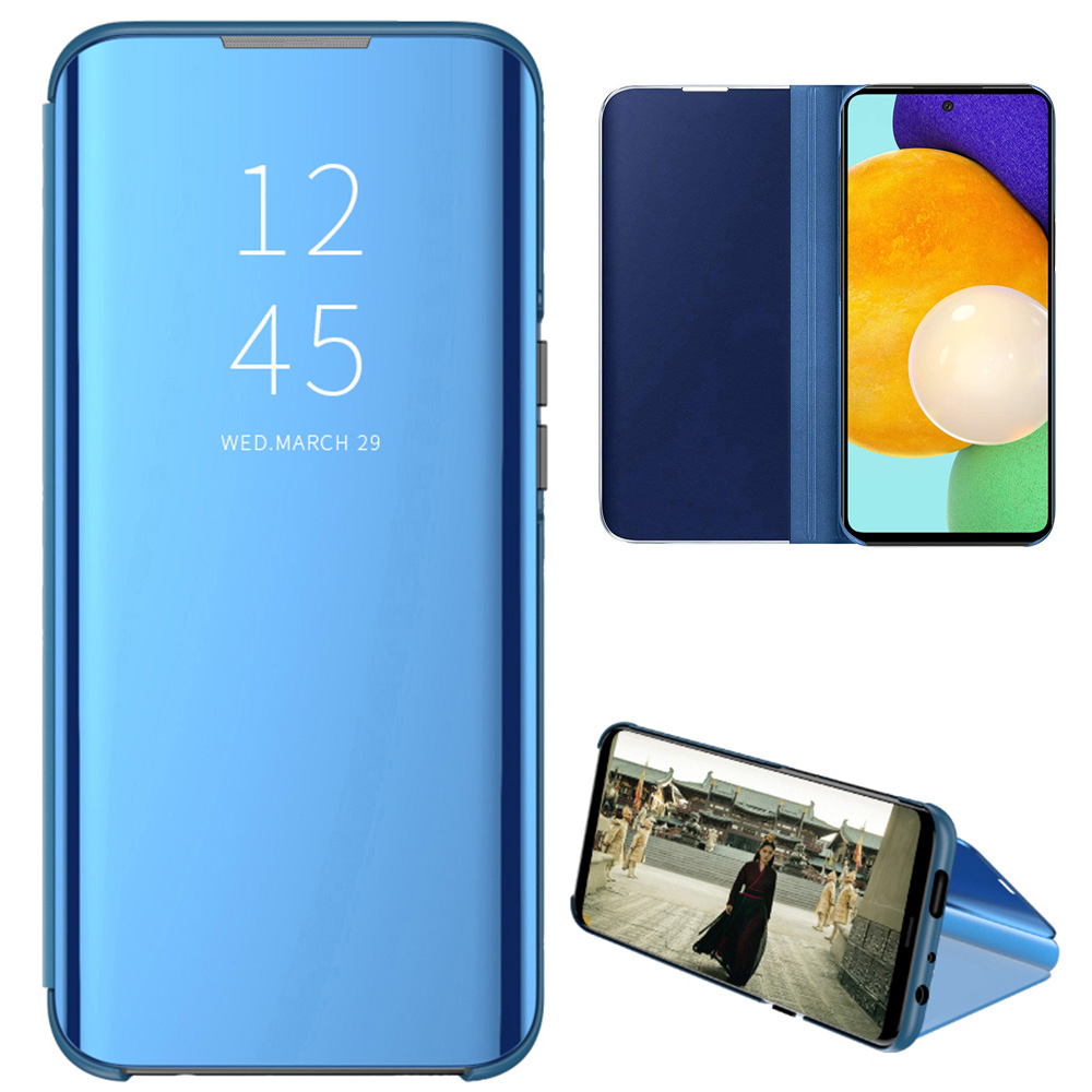 Smart Mirror Flip Phone Case For Samsung Galaxy A52 5G/A52 4G View PU ...
