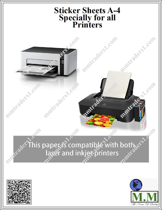Sticker Sheet Paper A-4 for Label Printable (Pack of 35 Pcs) | Daraz.pk