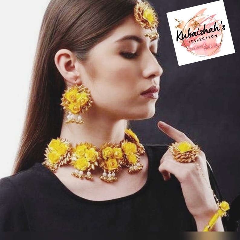 Gotta jewllery, hand made gotta jewellery, mehndi jewellery set, gotta ...