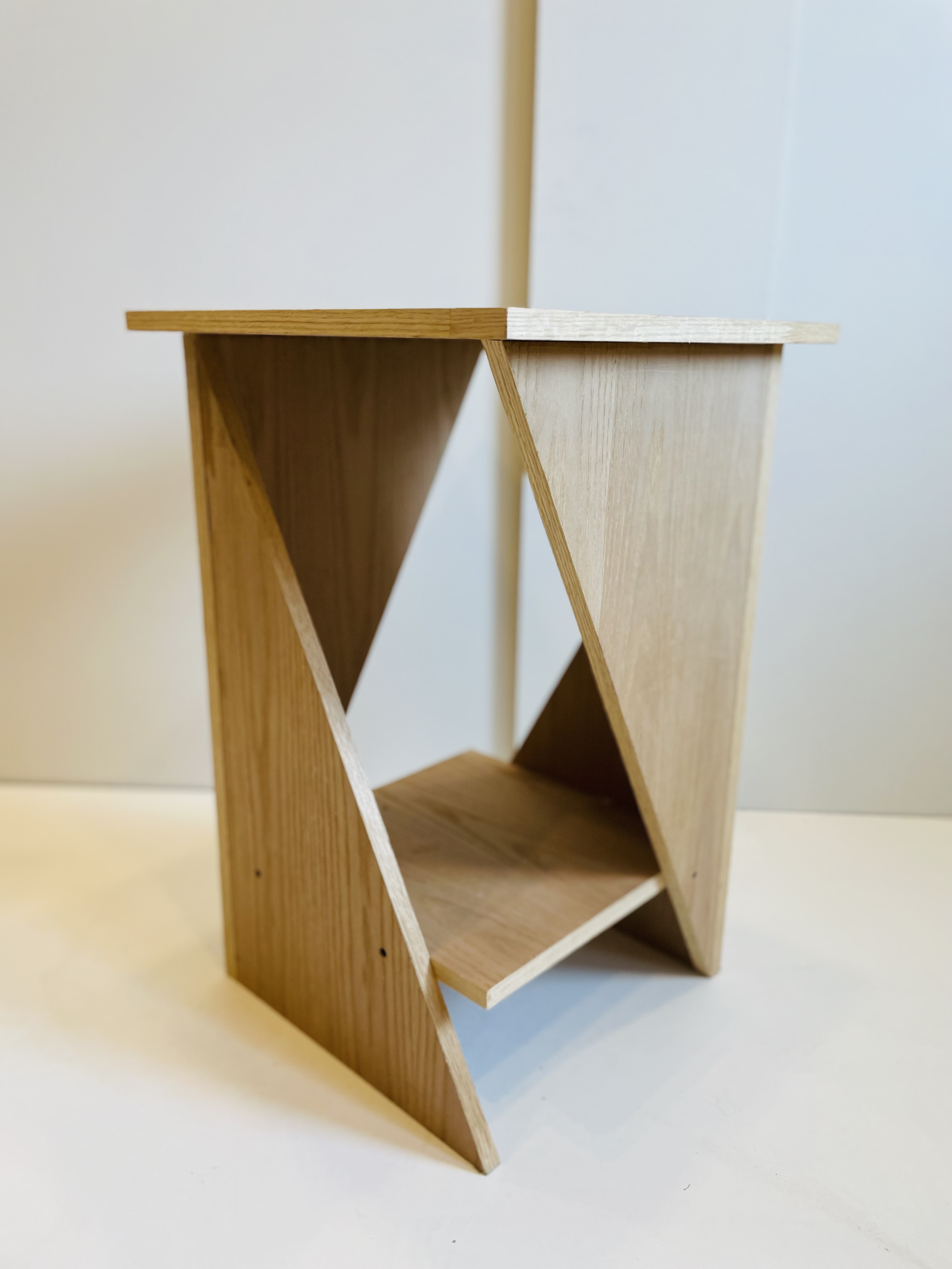 Hollow Design Wooden Bedside Table - Stylish Coffee Table Set for ...