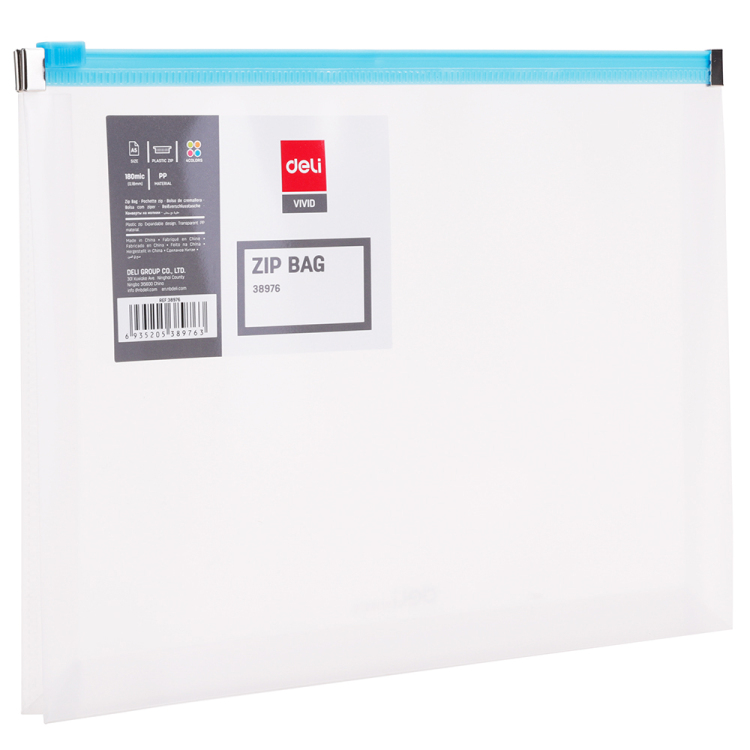 Deli Rio 38975 Zip Bag A4 Size High Quality | Daraz.pk