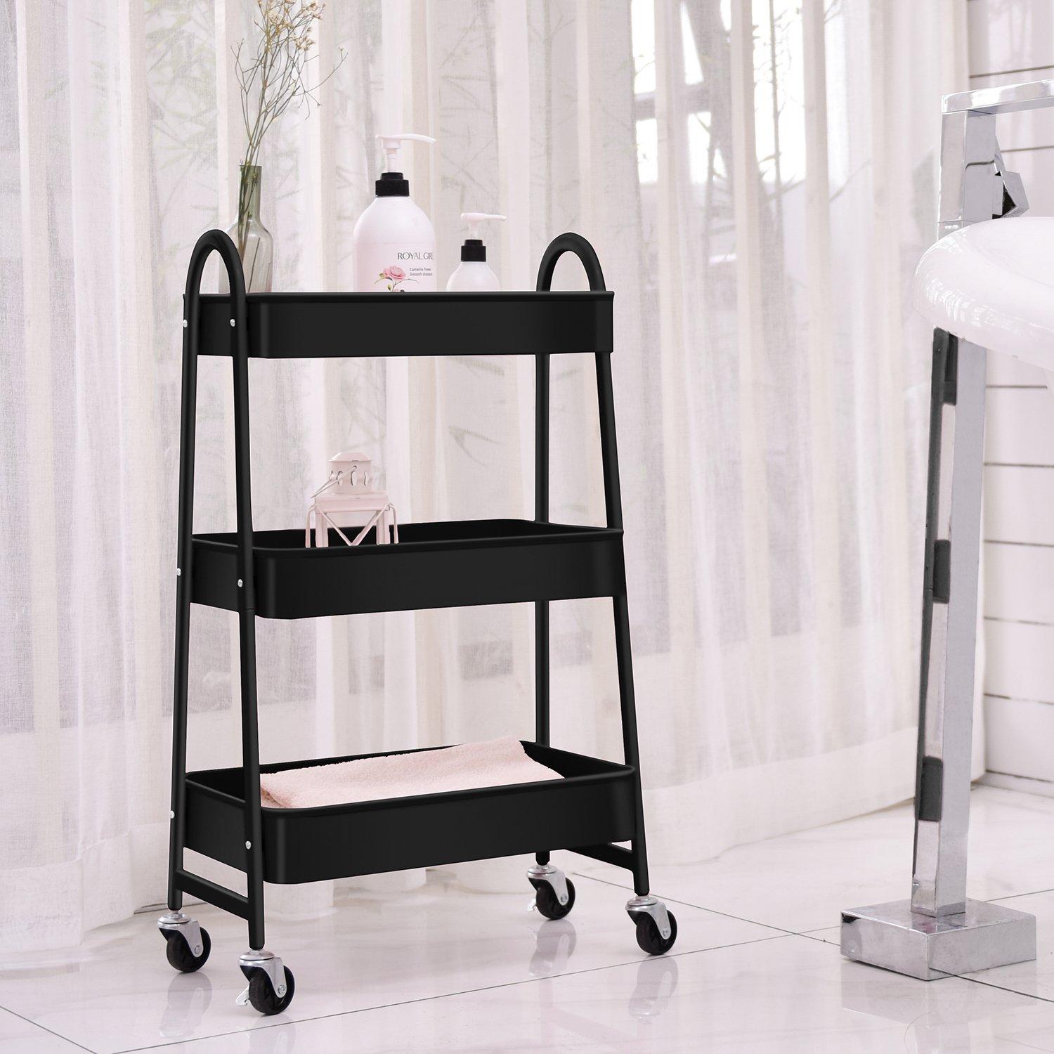 3 Layer trolley cart Multi-Function Mobile Cart | Daraz.pk