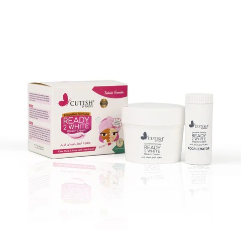 Cutish Ready To White Bleach Cream 80gm & Accelerator 18gm | Daraz.pk