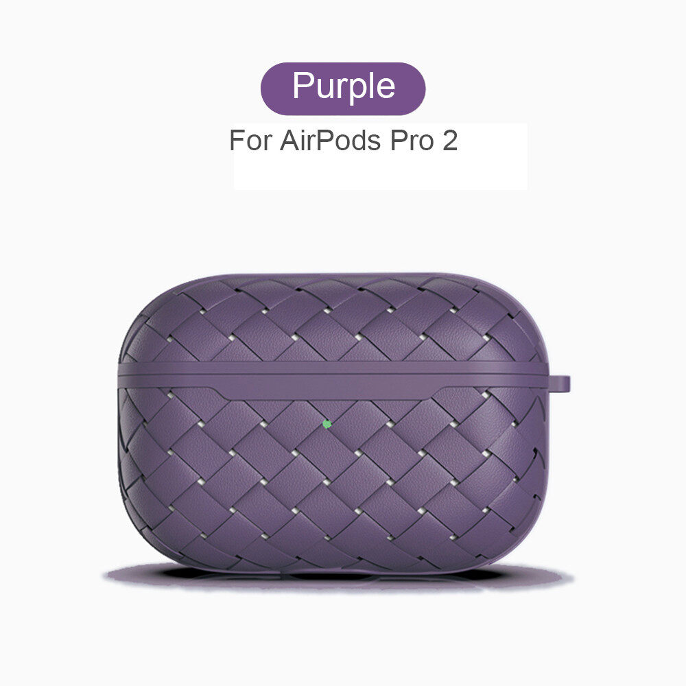 For Apple AirPods Pro 2 Case Weave Pattern Silicone Protect Cover For ...