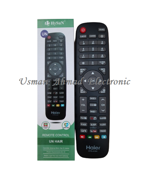 HAIER Remote For Smart LED TV with 3D & Youtub Button | Daraz.pk