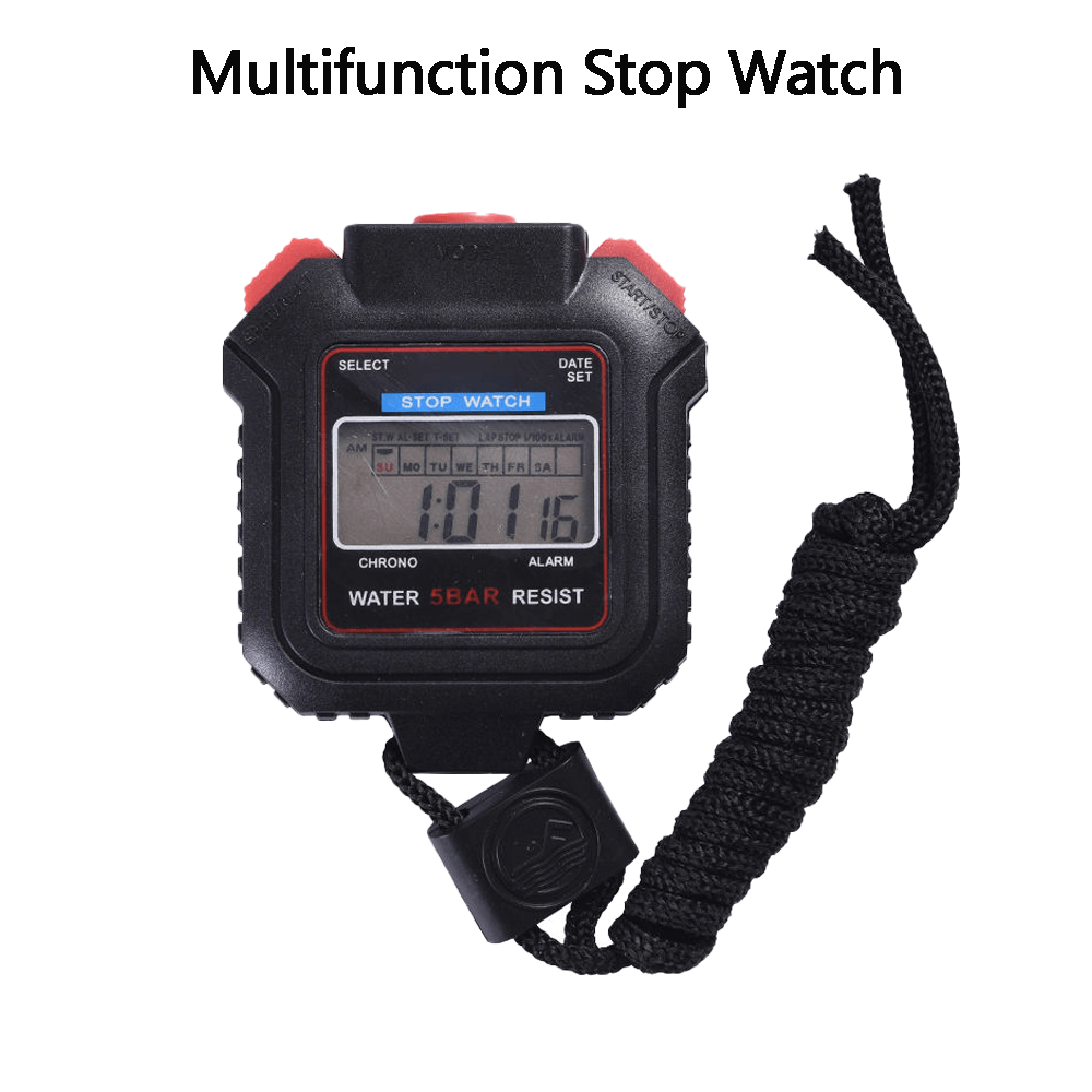 Handheld Digital LCD Sports Stopwatch Professional Chronograph Counter ...