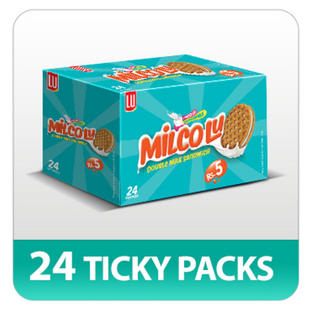 Milco LU Milk Sandwich Biscuits (Pack of 24) | Daraz.pk