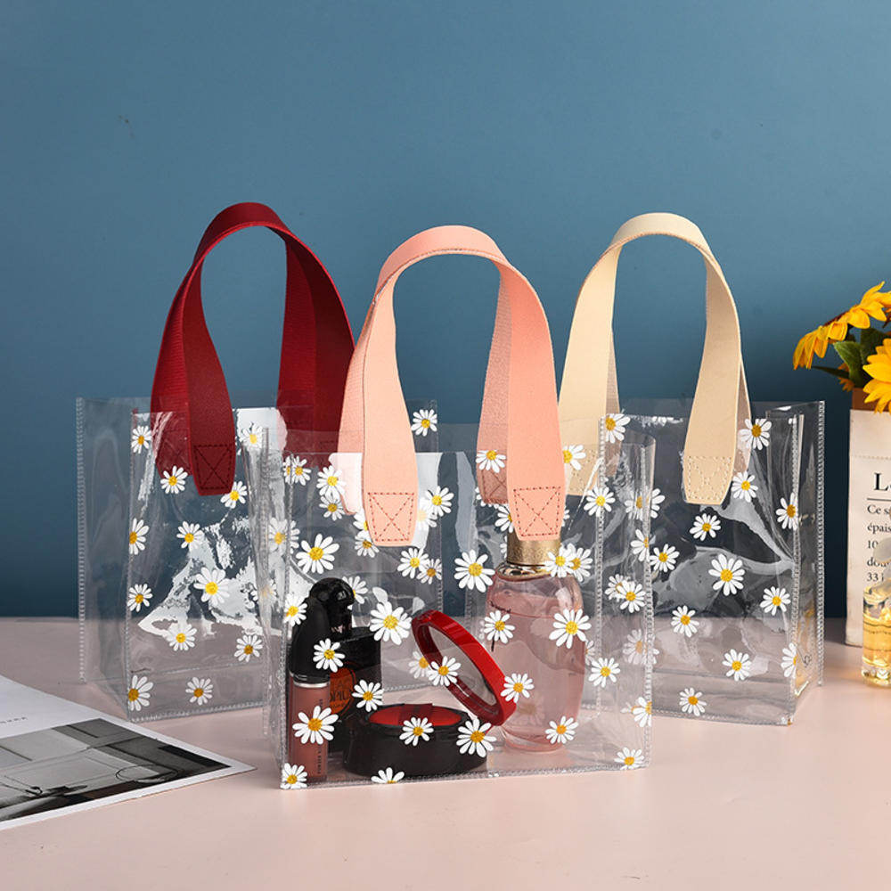 Stylish PVC Tote Bag Fashionable Clear Handbag Waterproof Transparent ...
