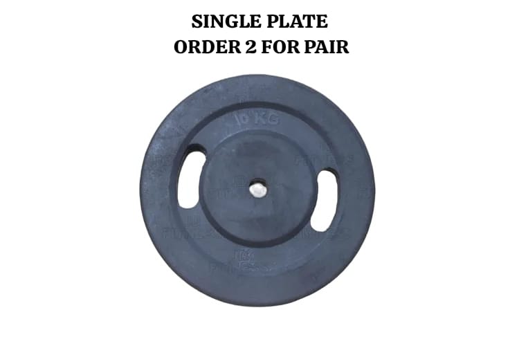 Standard - Bi-Grip Rubber Coated Weight Plate -1kg 2kg 3kg 4kg 5kg 8kg ...