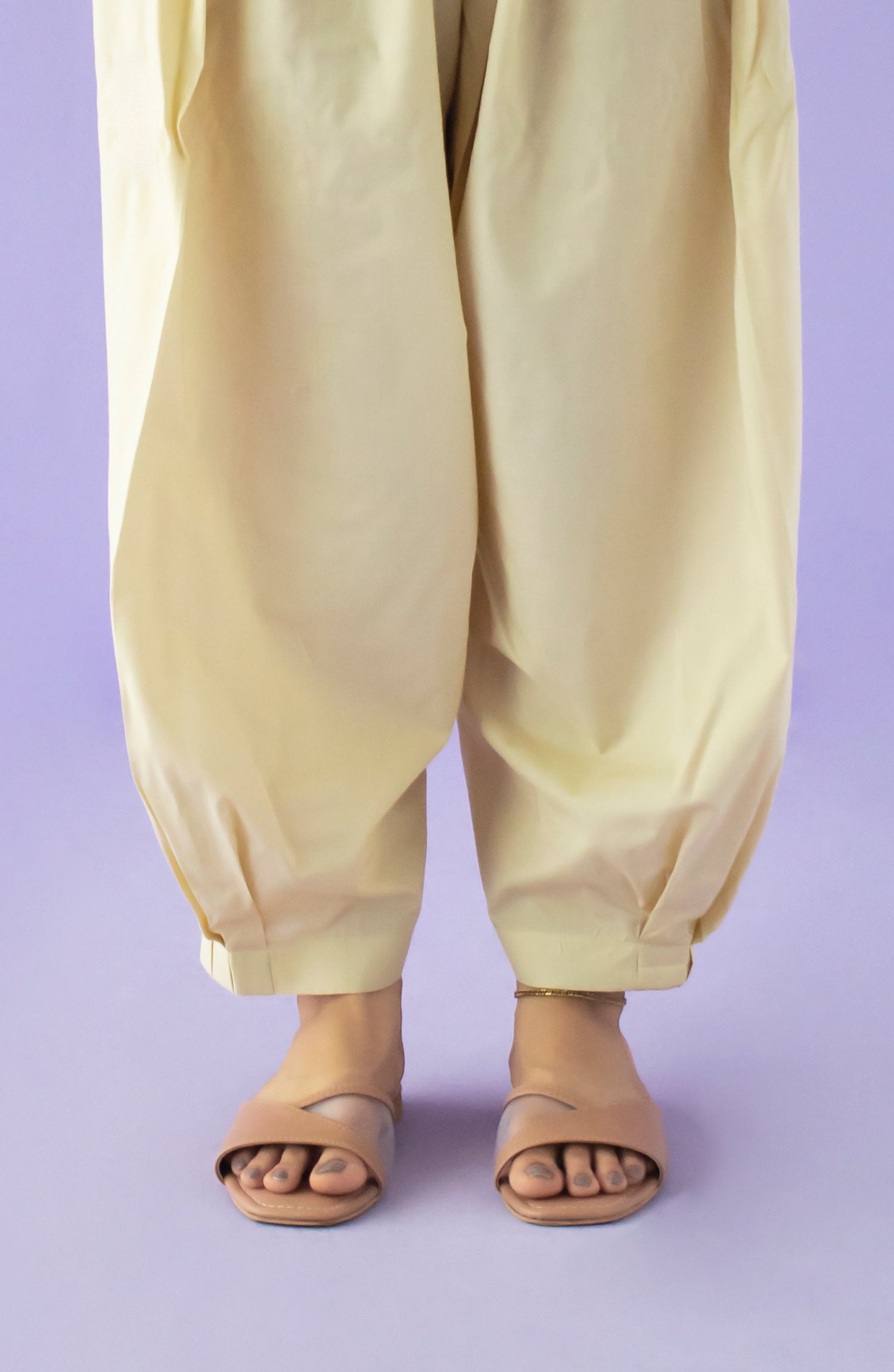 Orient Stitched Bottoms 1 Piece Plain Cambric Shalwar For Woman and Girls - Colour: Yellow ...