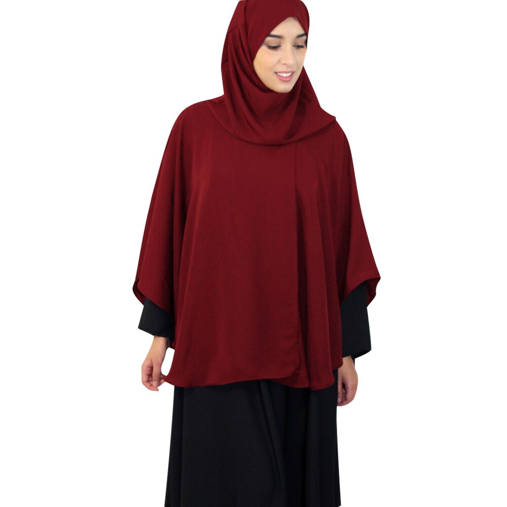 Traditional Muslim Women Prayer Burkha Khimar Hijab Overhead Tops Shawl ...