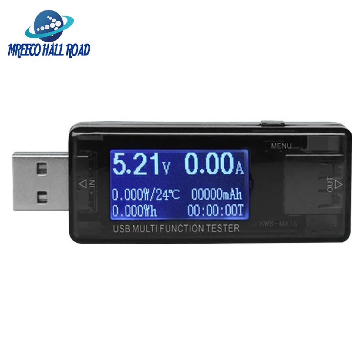 KWS-MX16 USB POWER CURRENT VOLTAGE CAPACITY MAH METER CHARGER AND ...
