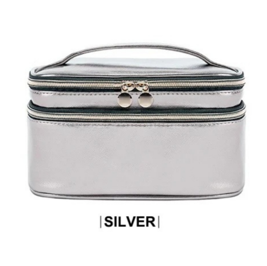 Double Layer Cosmetic Bag | Waterproof Makeup Storage Bag | Makeup Brushes Bag & Toiletries ...