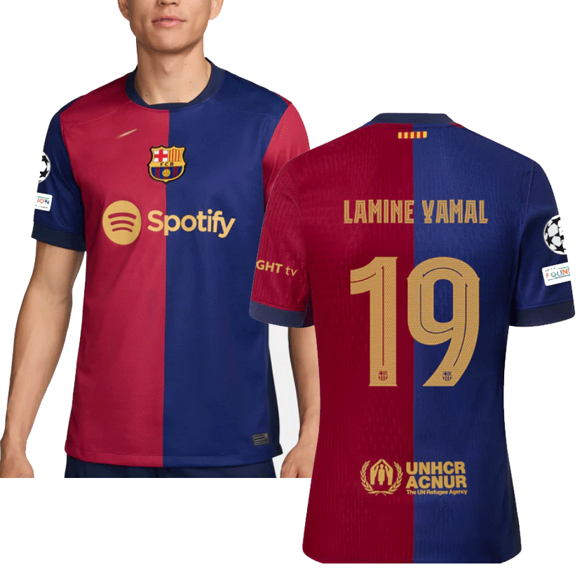 FC Barcelona LAMINE YAMAL Home jersey 2024 2025 T shirt | Daraz.pk