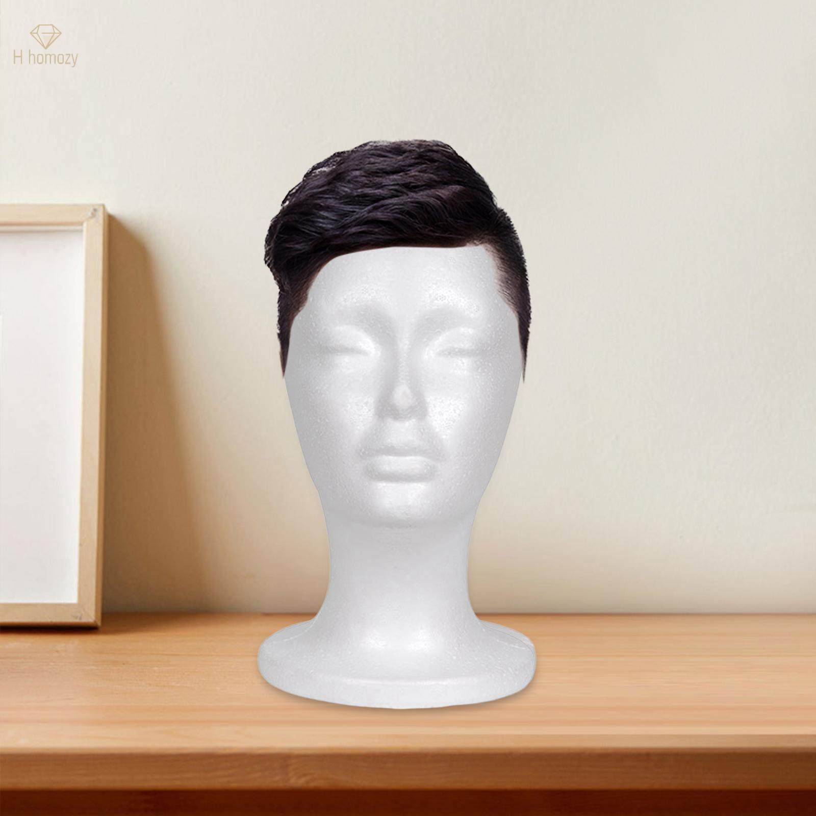 Female Foam Head Display Head Easy to Carry Foam Mannequin Head Display ...