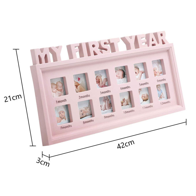 My First Year Baby Pictures Wooden Frame for 12 Month - Frame Pictures ...