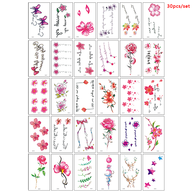 Temporary Tattoo Sticker Waterproof Fake Kids Girls Art Butterfly ...