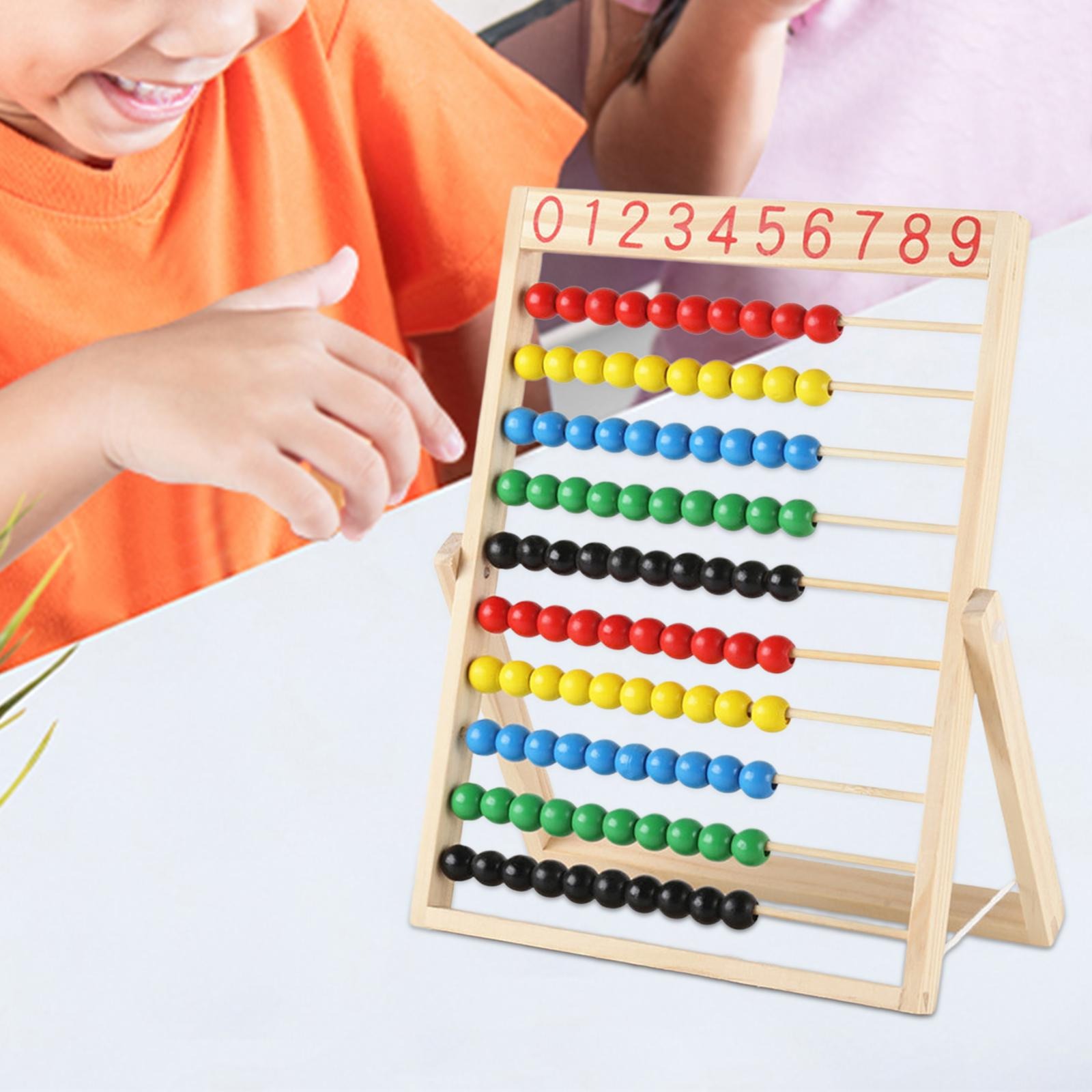 Abacus Calculator For Kids, Wooden Abacus Calculation Colorful Beads ...
