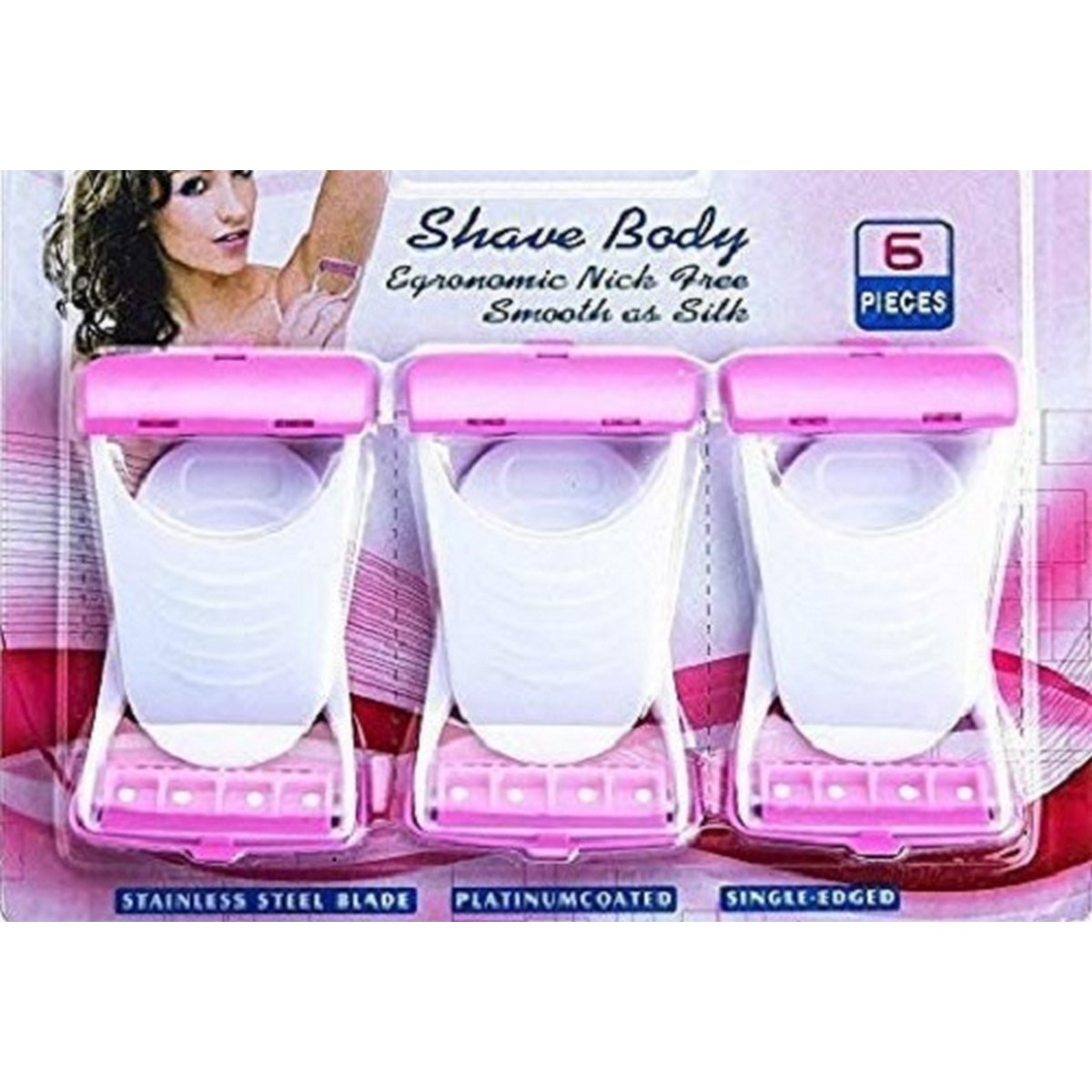 Women Razor Disposable Body Shaving Razor- Pack of 6 Blades | Daraz.pk