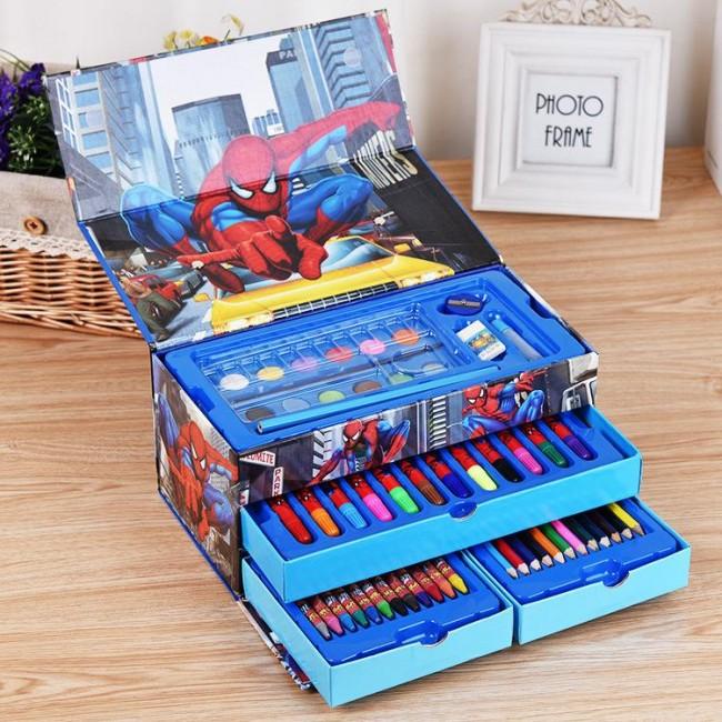 Multi Colour 54 Pieces Kids Art Artist Set in a Box with Drawers Pens ...