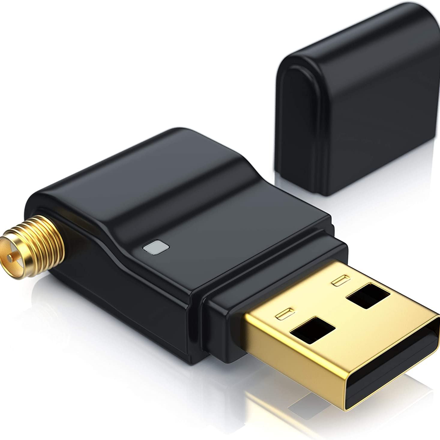 CSL Computer USB 2.0 300Mbps Wi-Fi Antenna USB Stick with 802.11n/b/g Mini Dongle and SMA 150 54 ...