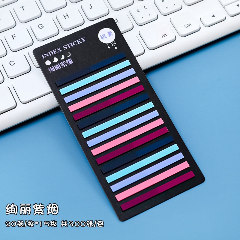 Index sticker 1 300 sticky notes PET strip, very thin fluorescent ...