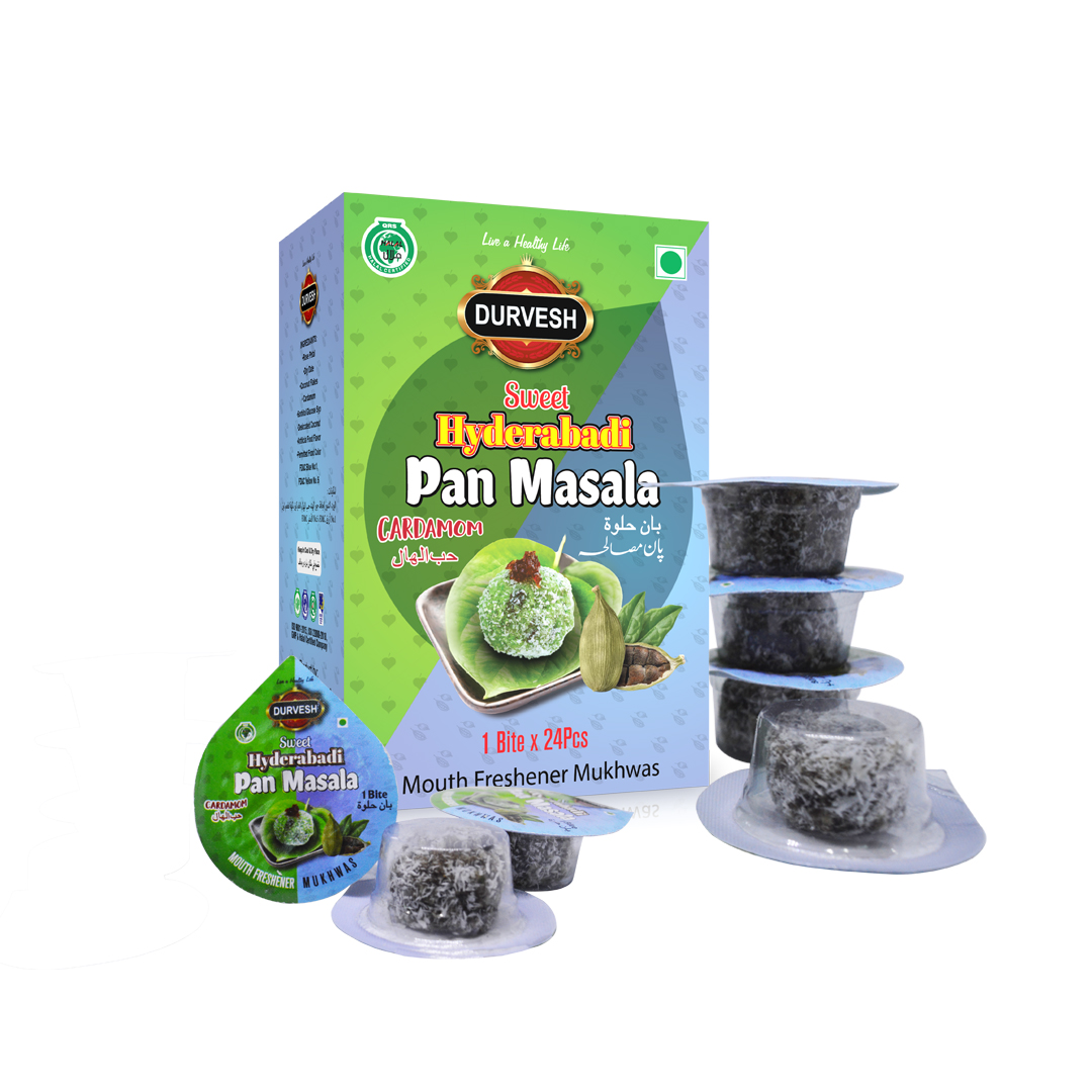 PAN MASALA SWEET HYDERABADI PAN MASALA CARDAMOM FLAVOUR 24 PCS -PAN ...