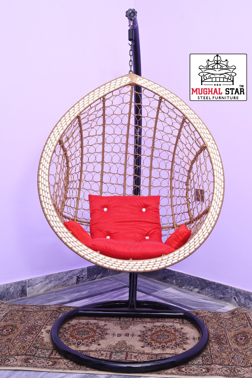 Single Hanging Swing Chair Jhoola with Stand, Cushion Set - / MUGHAL ...