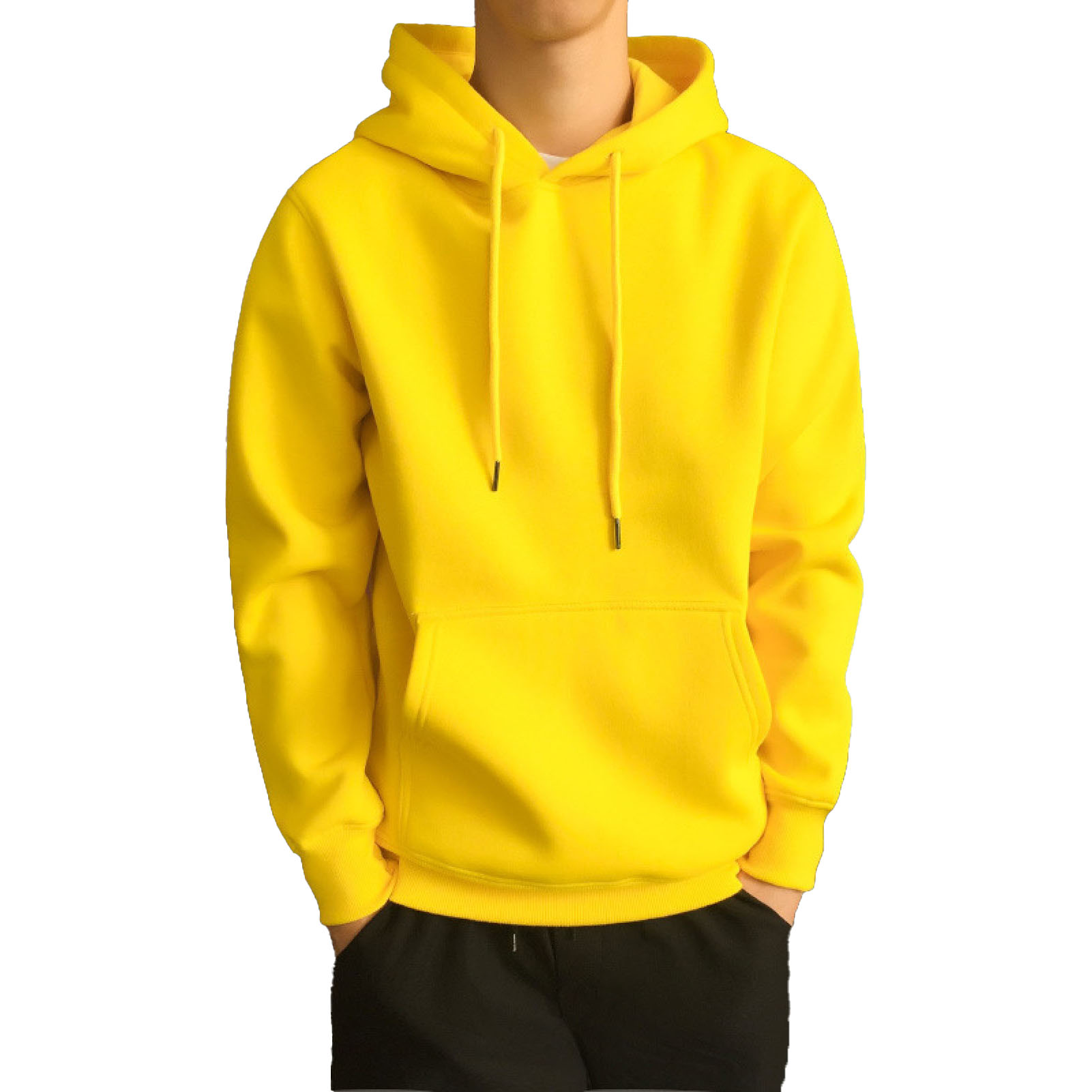 Plain Fleece Pullover Hooded Winter Hoodie for Men | Daraz.pk