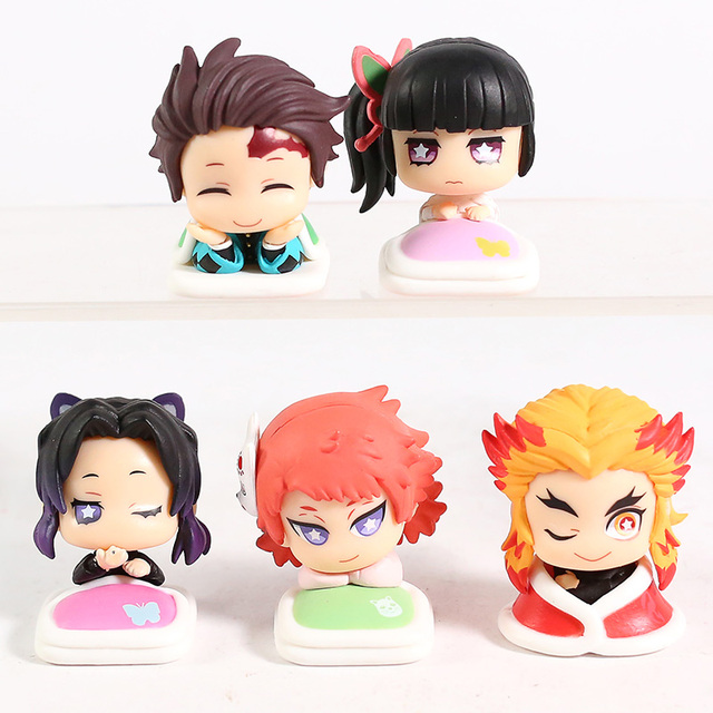5pcs/set Demon Slayer Sleeping Series Figures Toys Kamado Tanjirou ...