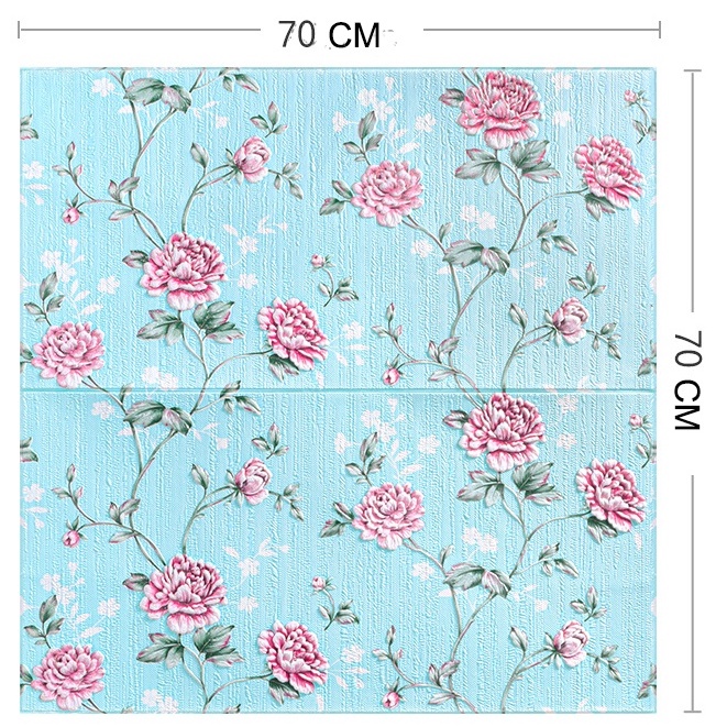 Large size 70x70cm Wallpaper 3d wall sticker foam Wall paper dinding ...