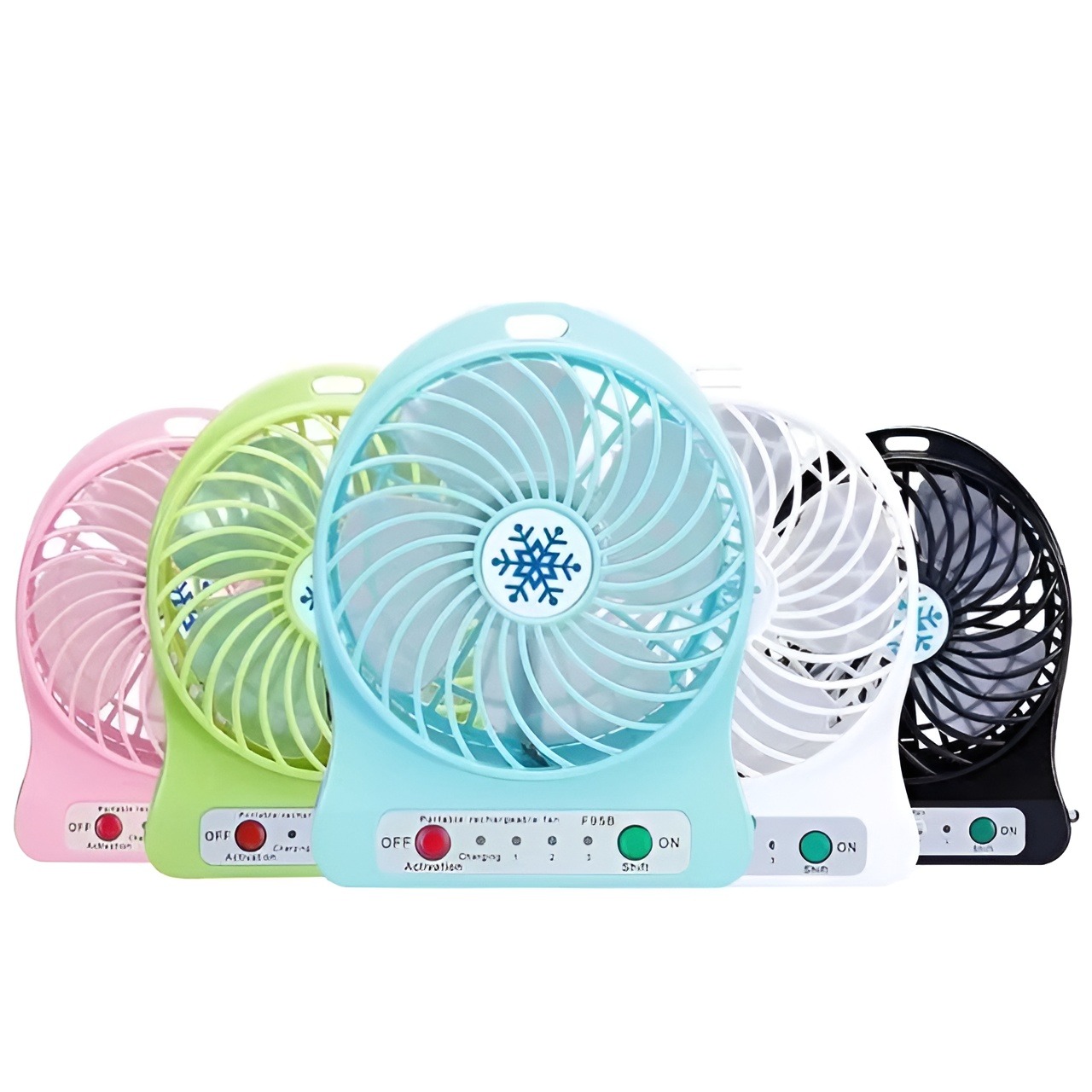 Mini Portable Fan, Handheld Desk Fan with Torch, USB Rechargeable Fan ...