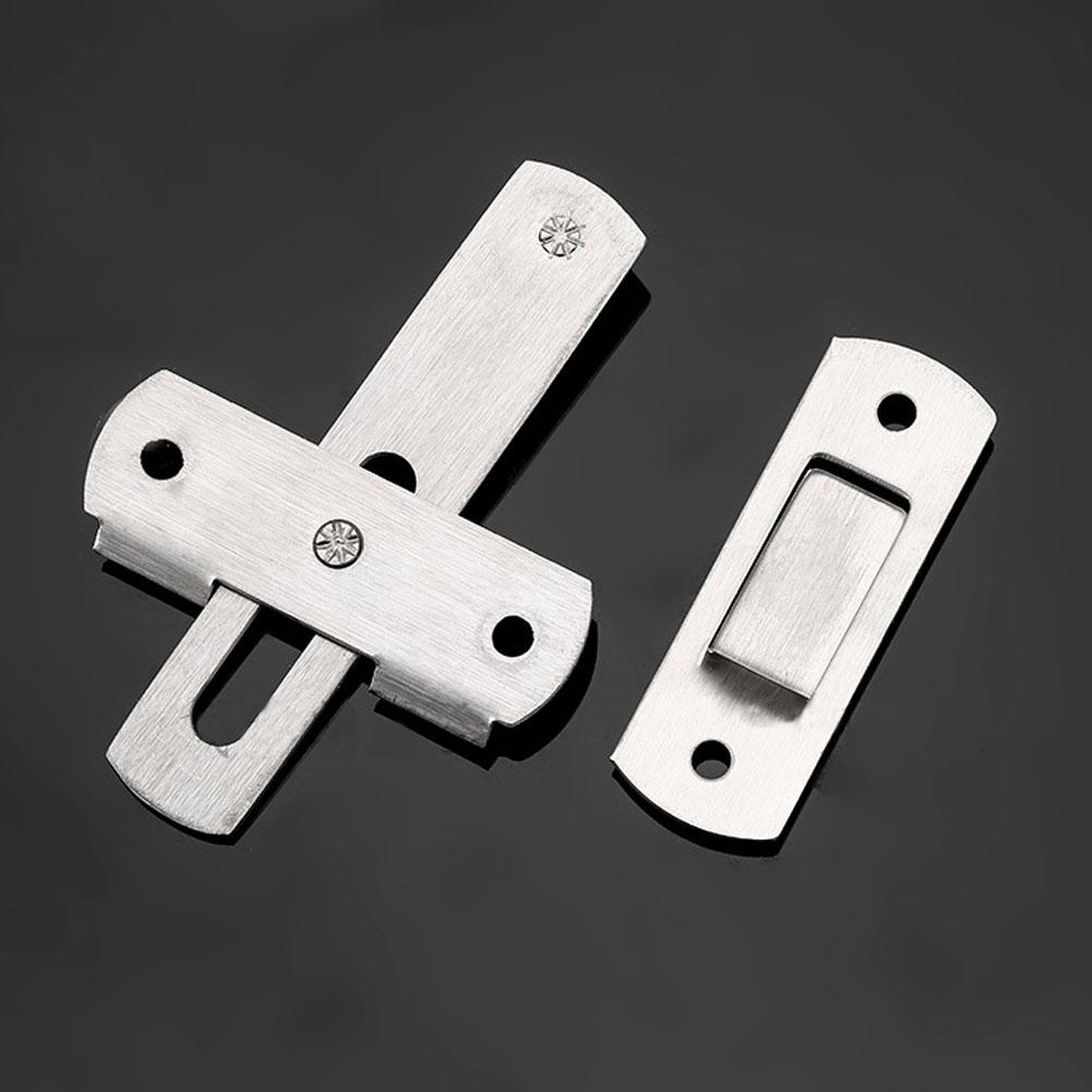 2Pcs Stainless Steel Pet Cage Gate Flip Latches Safety Anti-theft Door ...