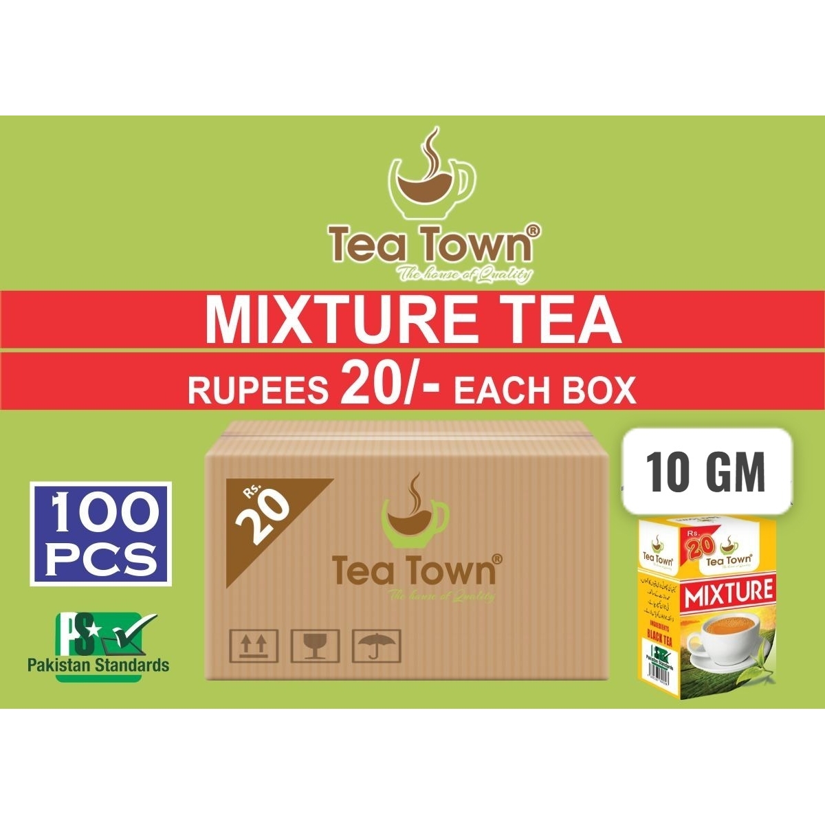 Tea Town Mixture Tea 10 gram (Pack Of 100) | Daraz.pk