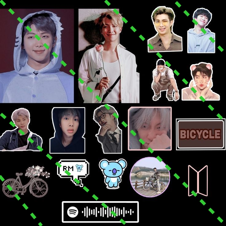 KPOP BTS NAMJOON sticker bt21 stickers bangtan boys bts rm uncut ...