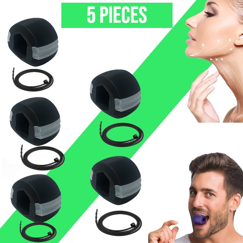 Pack of 5 Jawline Exerciser Ball Jawline Shaper chew for men & women ...